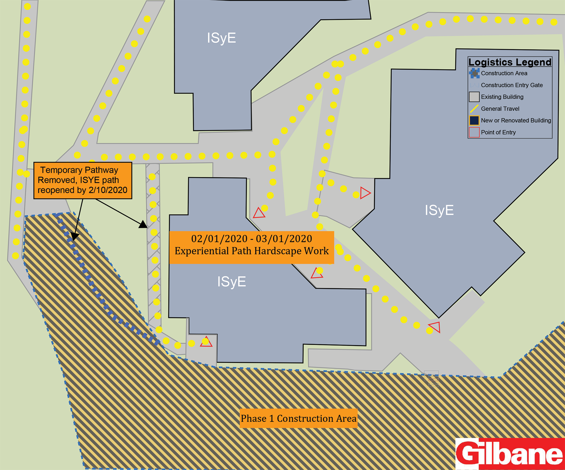 Campus Center Construction Impacts - February 2020 | Infrastructure and ...