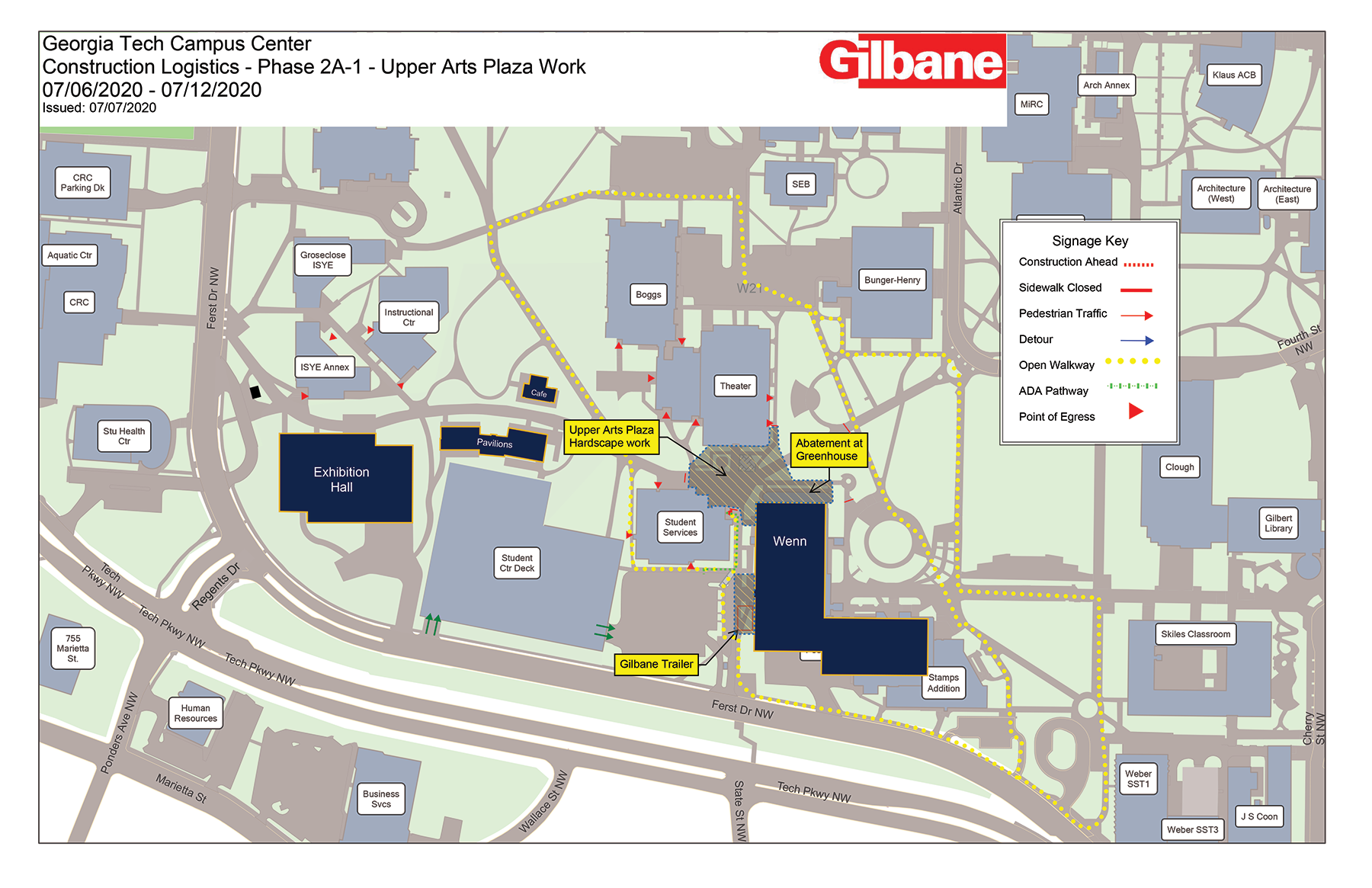 Campus Center Construction Impacts - July 2020 | Infrastructure and ...